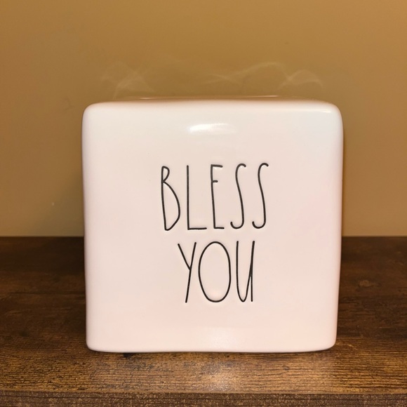 Rae Dunn | Accents | Rae Dunn Tissue Box Cover Bless You | Poshmark